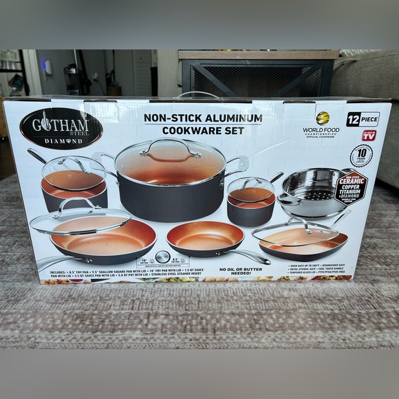 Gotham Steel Diamond | Kitchen | Gotham Steel Diamond Nonstick Aluminum ...